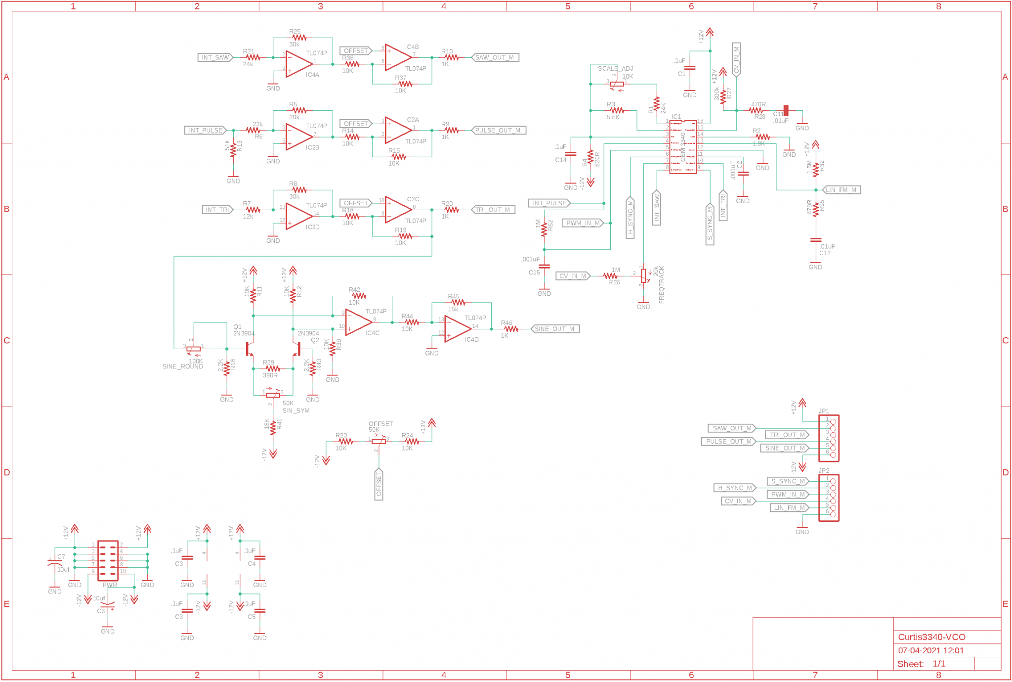 Curtis VCO – DIY Eurorack Synth Stuff